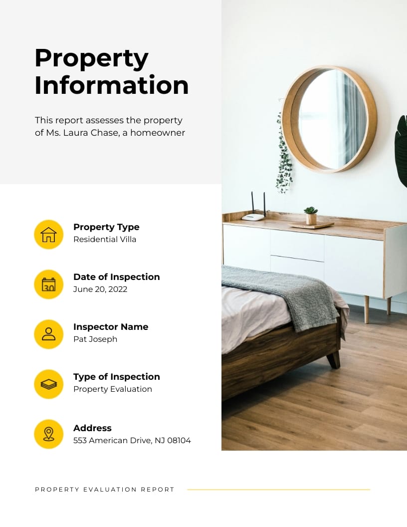Sleek Property Valuation Report Template | Visme
