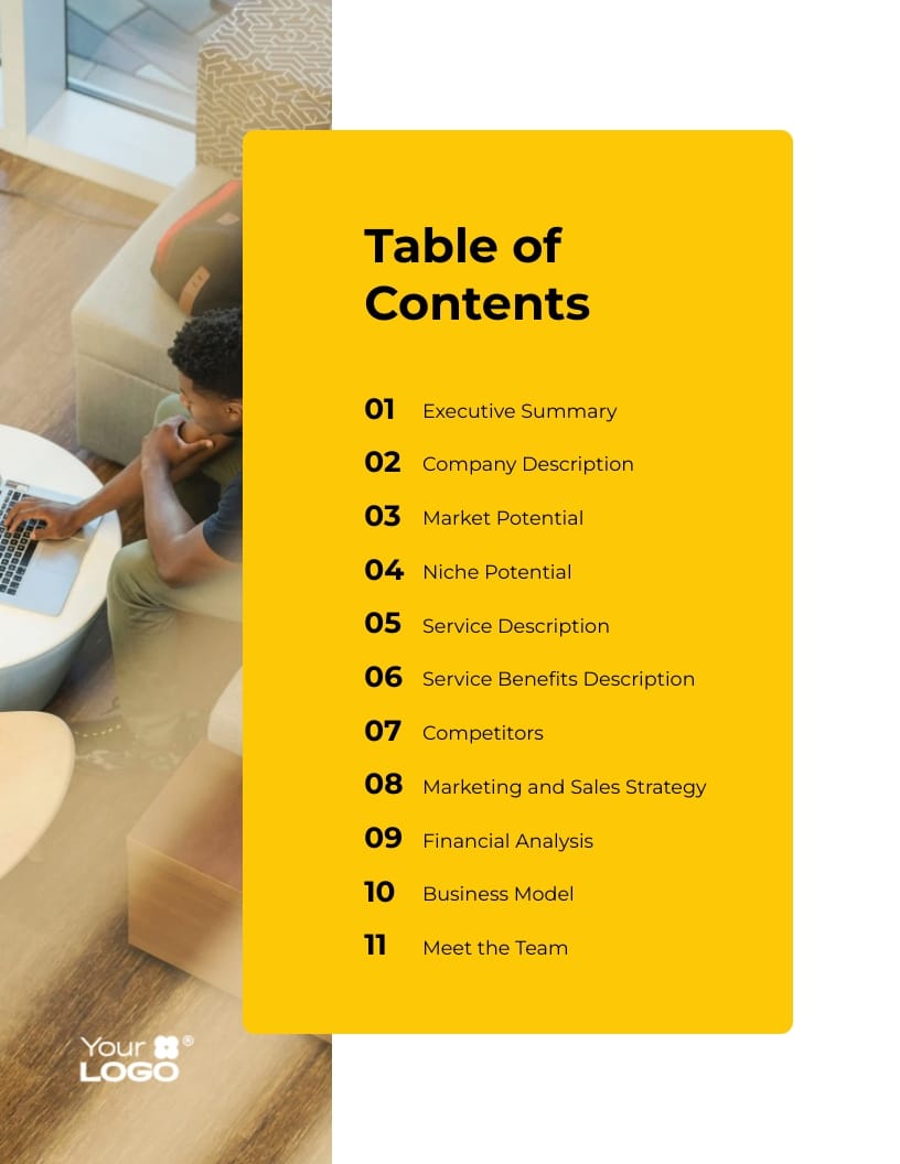 Sleek Q Commerce Company Business Plan Template | Visme