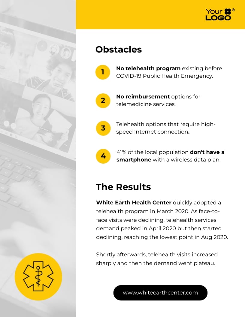 Telehealth Case Study Template | Visme