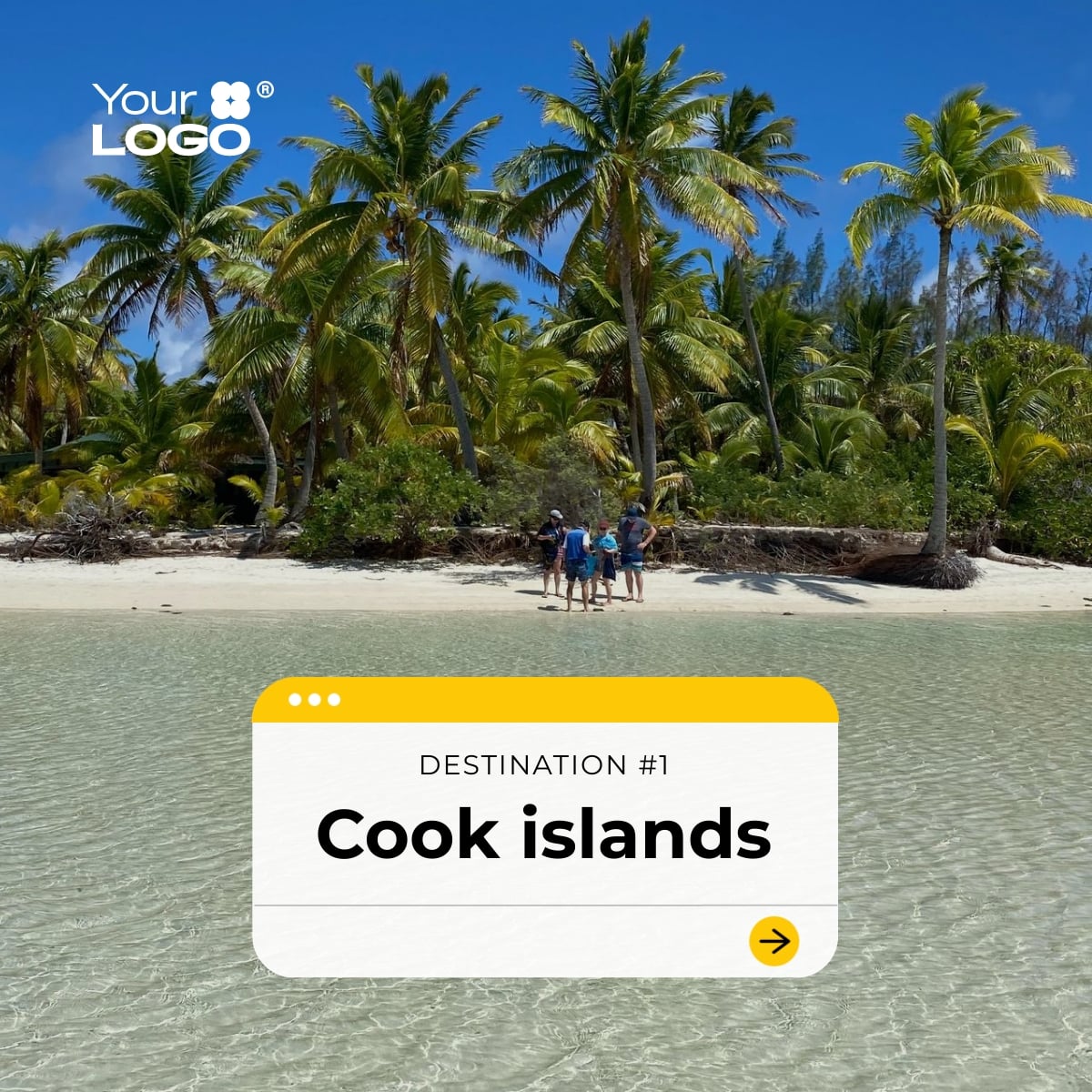 Sleek Safest Travel Destinations Instagram Carousel Post Template | Visme