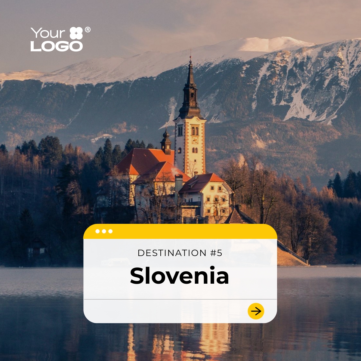 Sleek Safest Travel Destinations Instagram Carousel Post Template | Visme