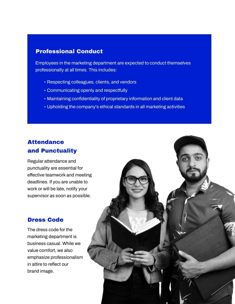 Small Business Employee Handbook Template | Visme