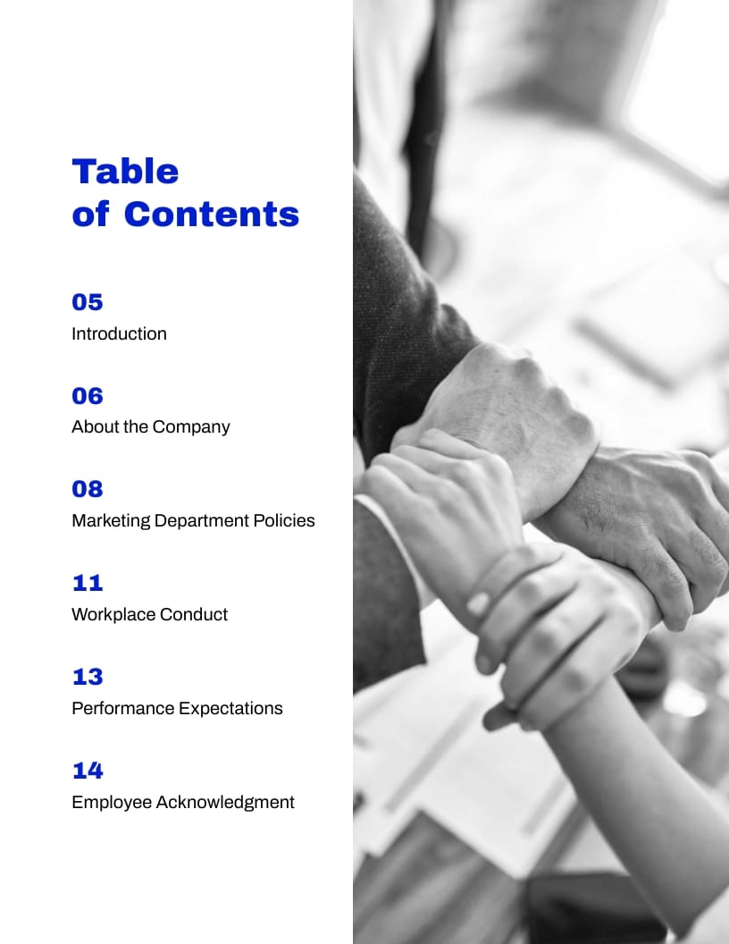 Small Business Employee Handbook Template | Visme