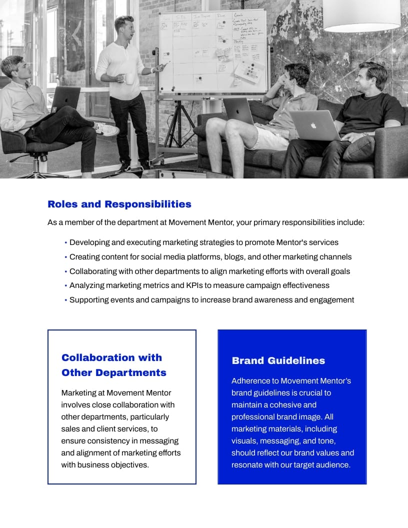 Small Business Employee Handbook Template | Visme