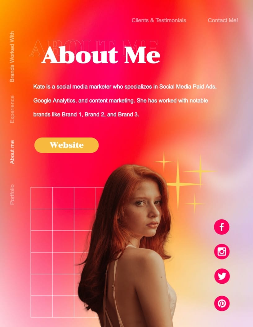 social-media-marketing-portfolio-template-visme