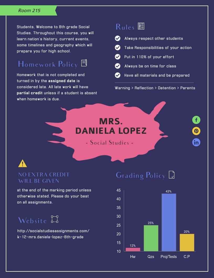Free Syllabus Templates Customize Download Visme