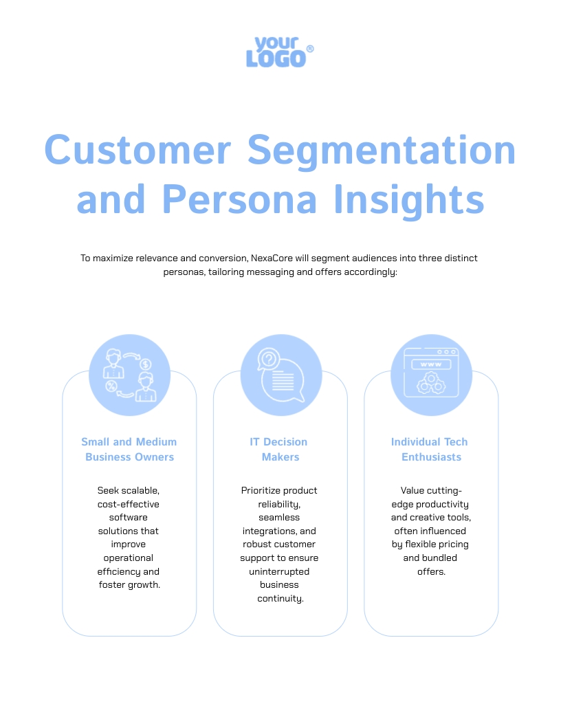 Software Company Marketing Strategy Template | Visme
