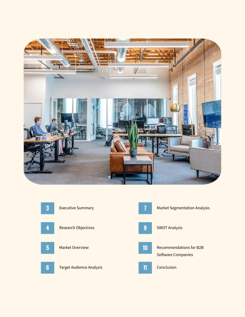 Software Market Research Report Template | Visme