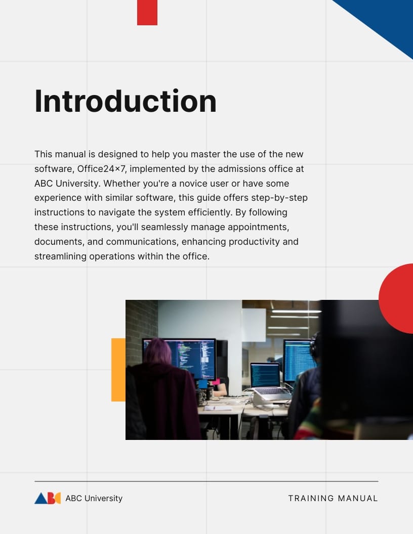 Software Training Manual Template | Visme