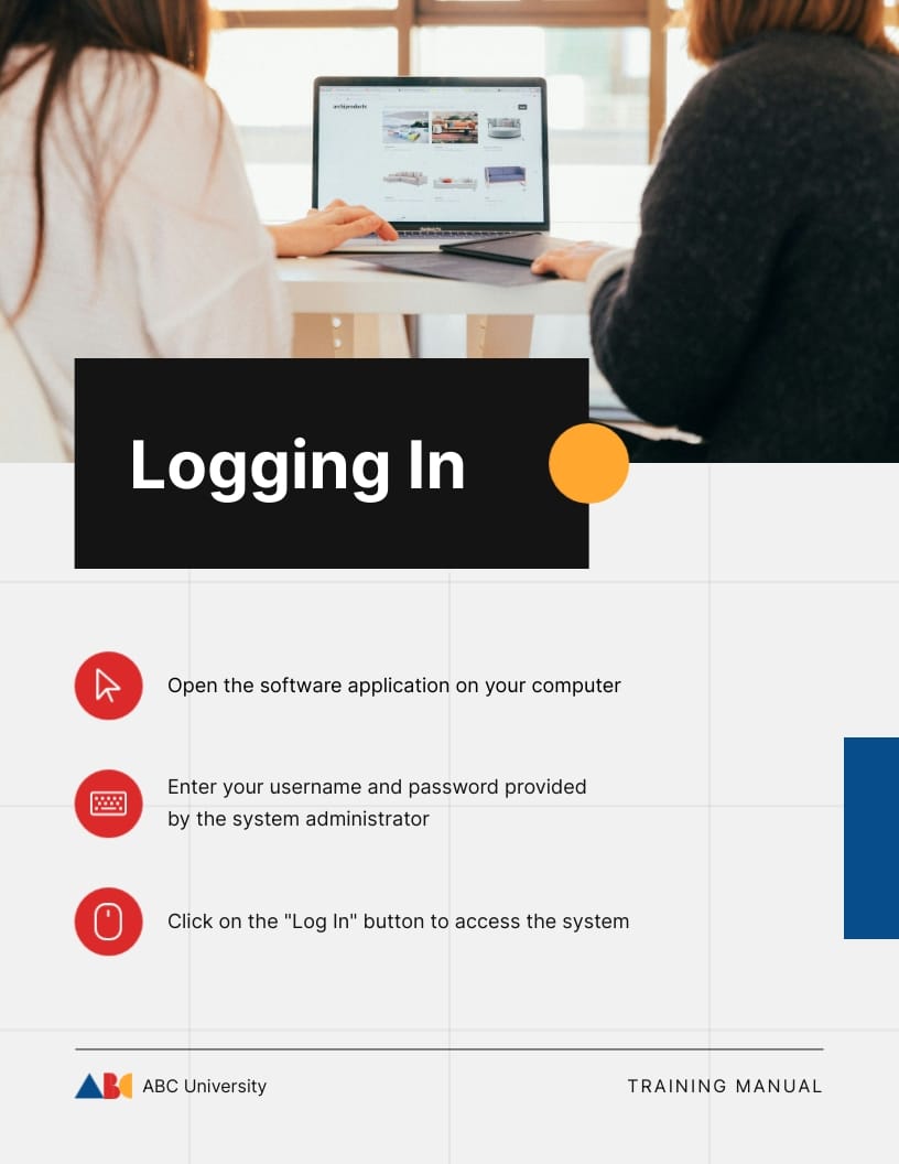 Software Training Manual Template | Visme