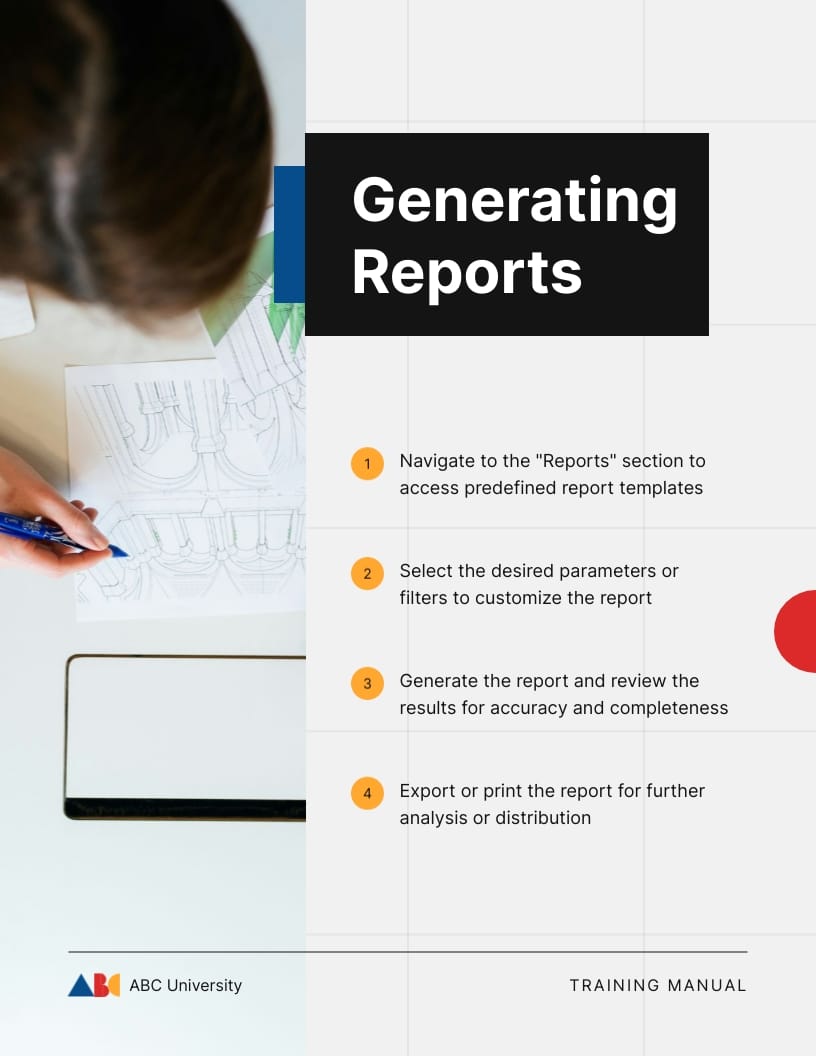 Software Training Manual Template | Visme