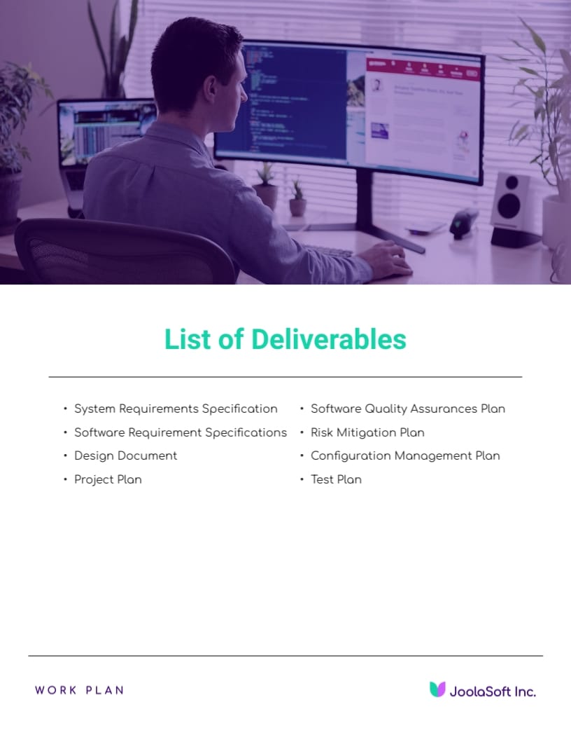Software Work Plan Template | Visme