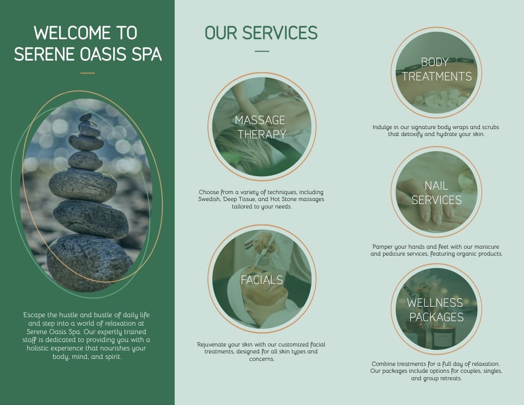 Spa Brochure Template | Visme