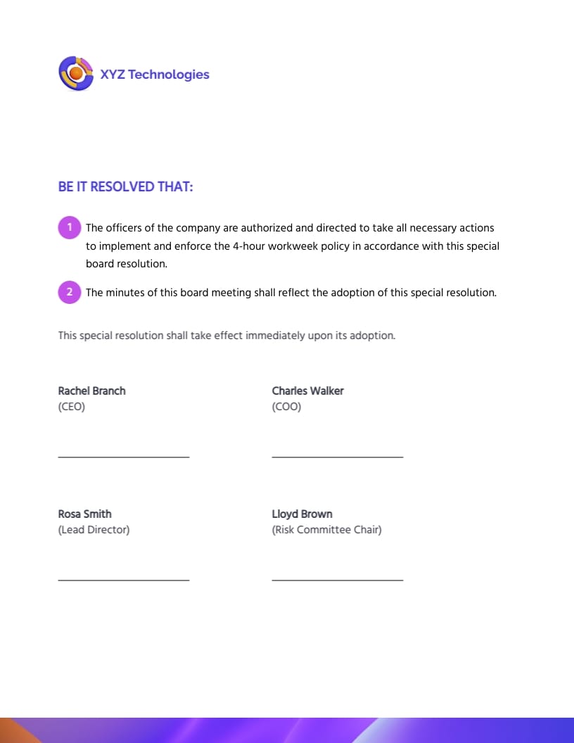 How to Write a Professional Board Resolution to Guide Your Next Meeting