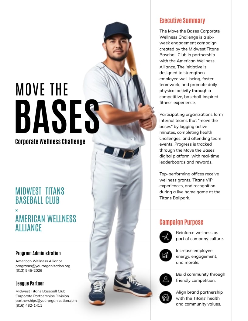 Sports Brand Activation Plan Template | Visme