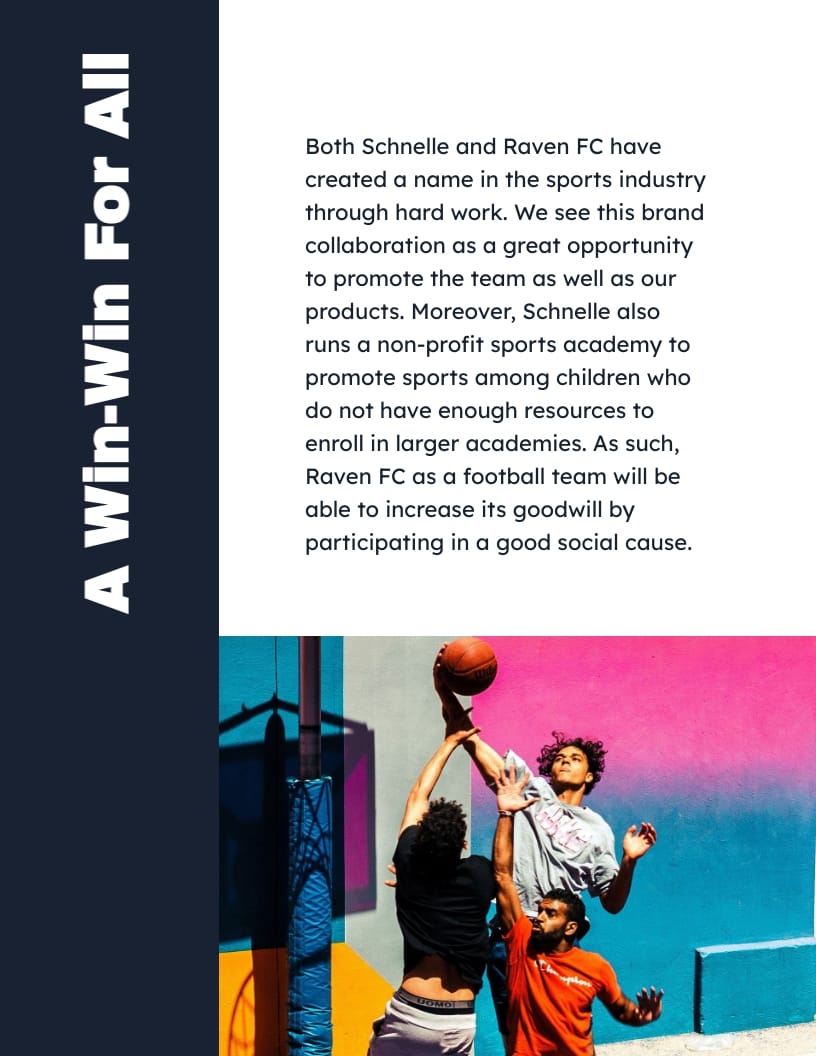 Sports Brand Collaboration Proposal Template | Visme