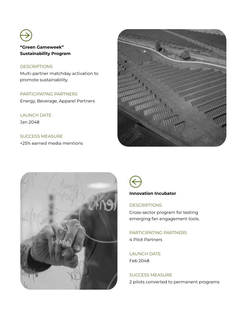 Sports Partner Engagement Plan Template | Visme