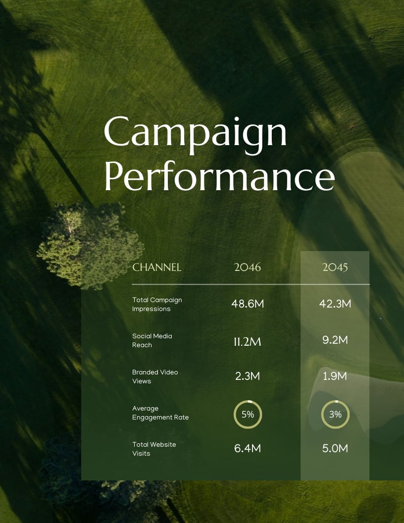 Sports Partner Summary Report Template | Visme