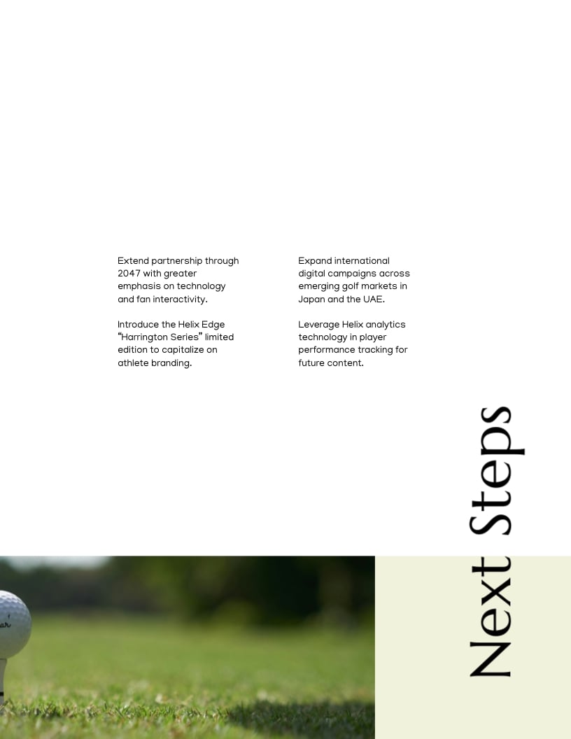 Sports Partner Summary Report Template | Visme