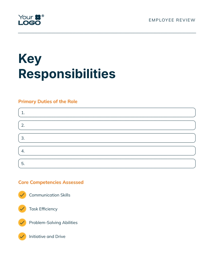 Staff Evaluation Template | Visme