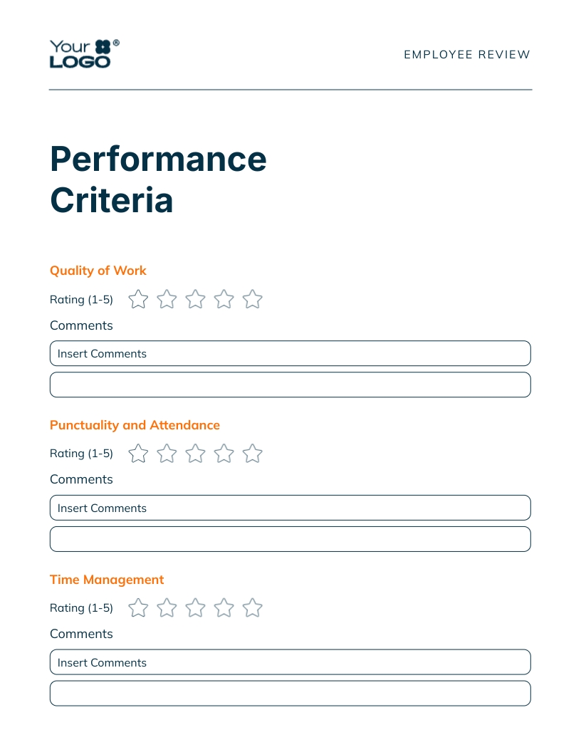 Staff Evaluation Template | Visme