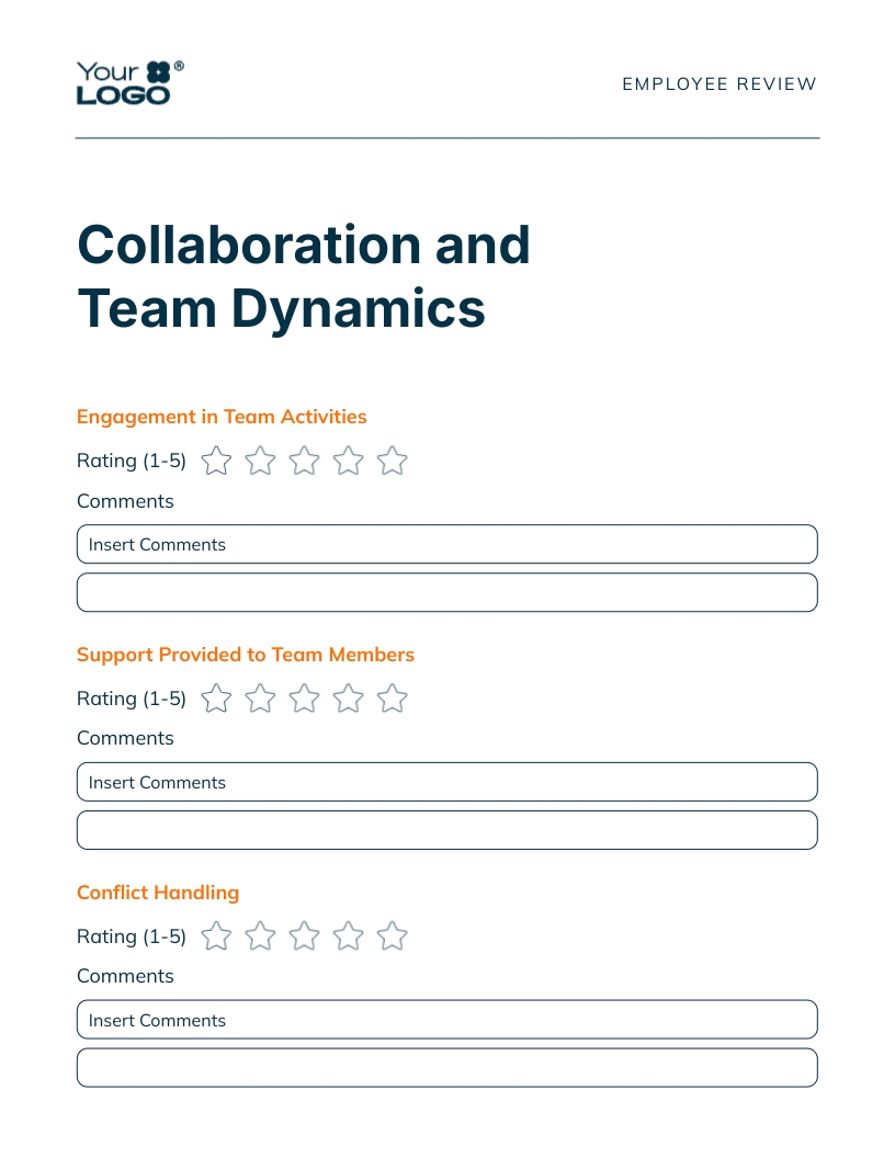 Staff Evaluation Template | Visme