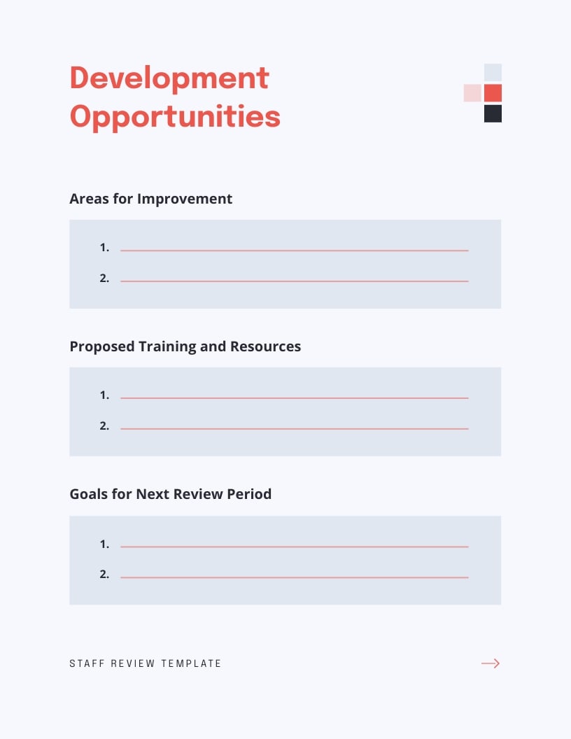 Staff Review Template | Visme
