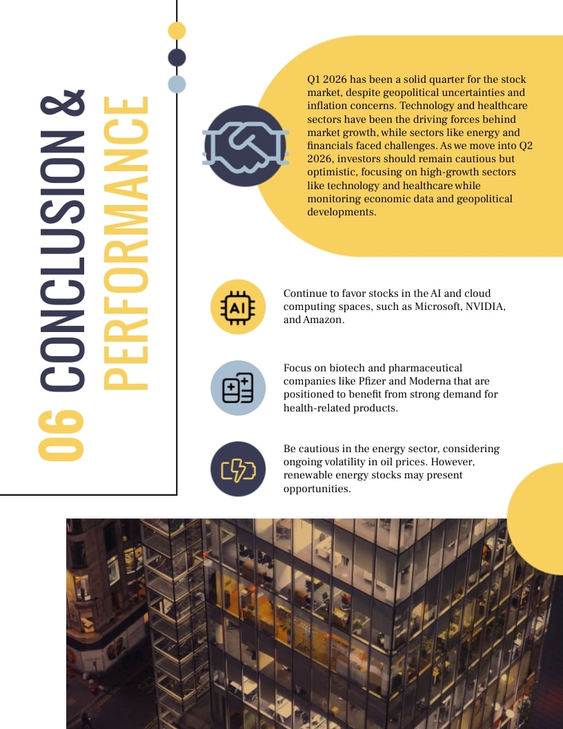 Stock Market Research Report Template | Visme