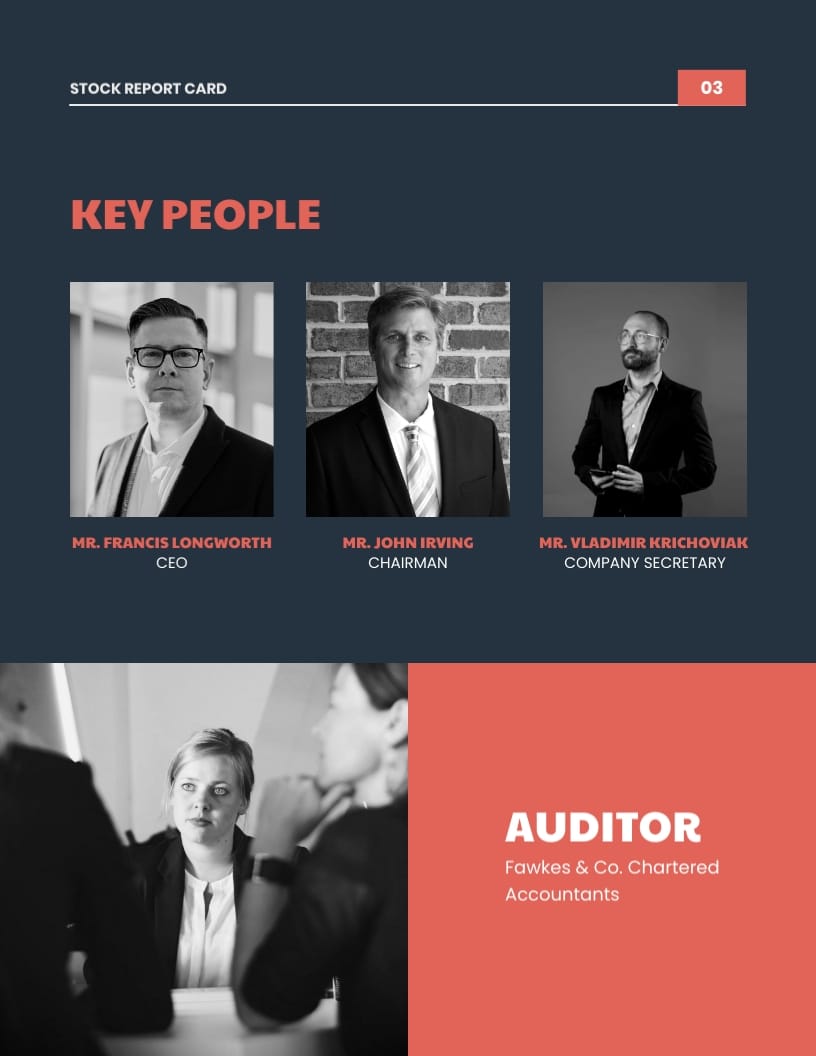 Stock Report Card Template | Visme