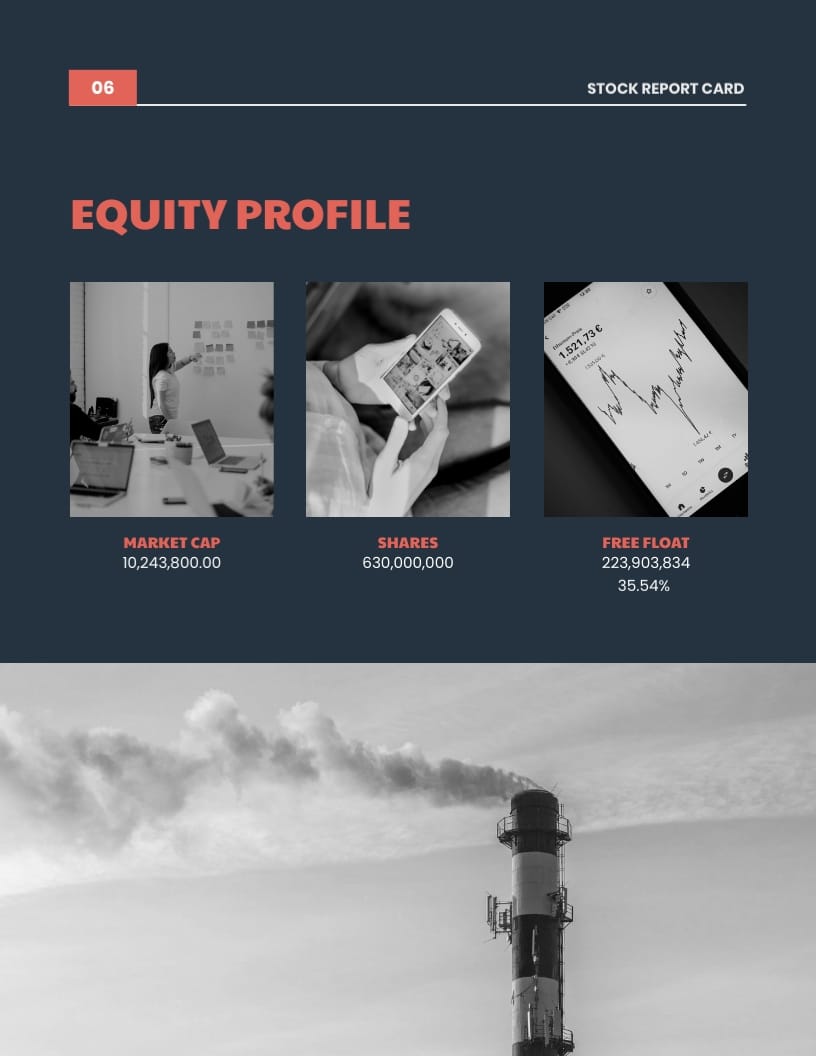 Stock Report Card Template | Visme