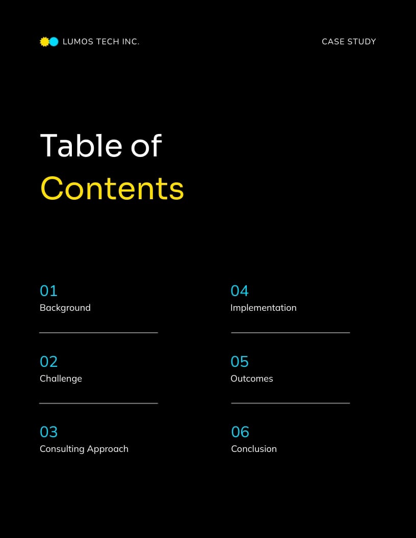 Strategic Cost Reduction Case Study Template | Visme