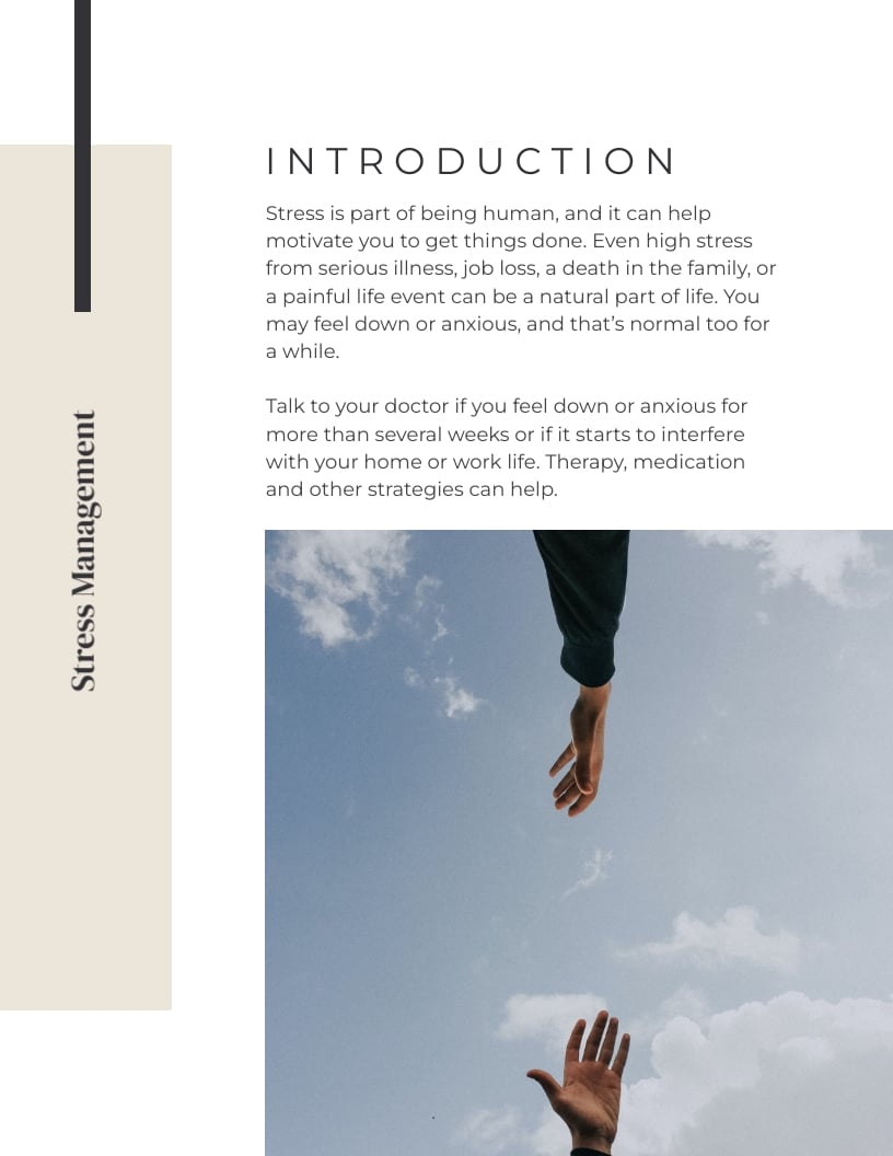 Stress Management Ebook Template | Visme