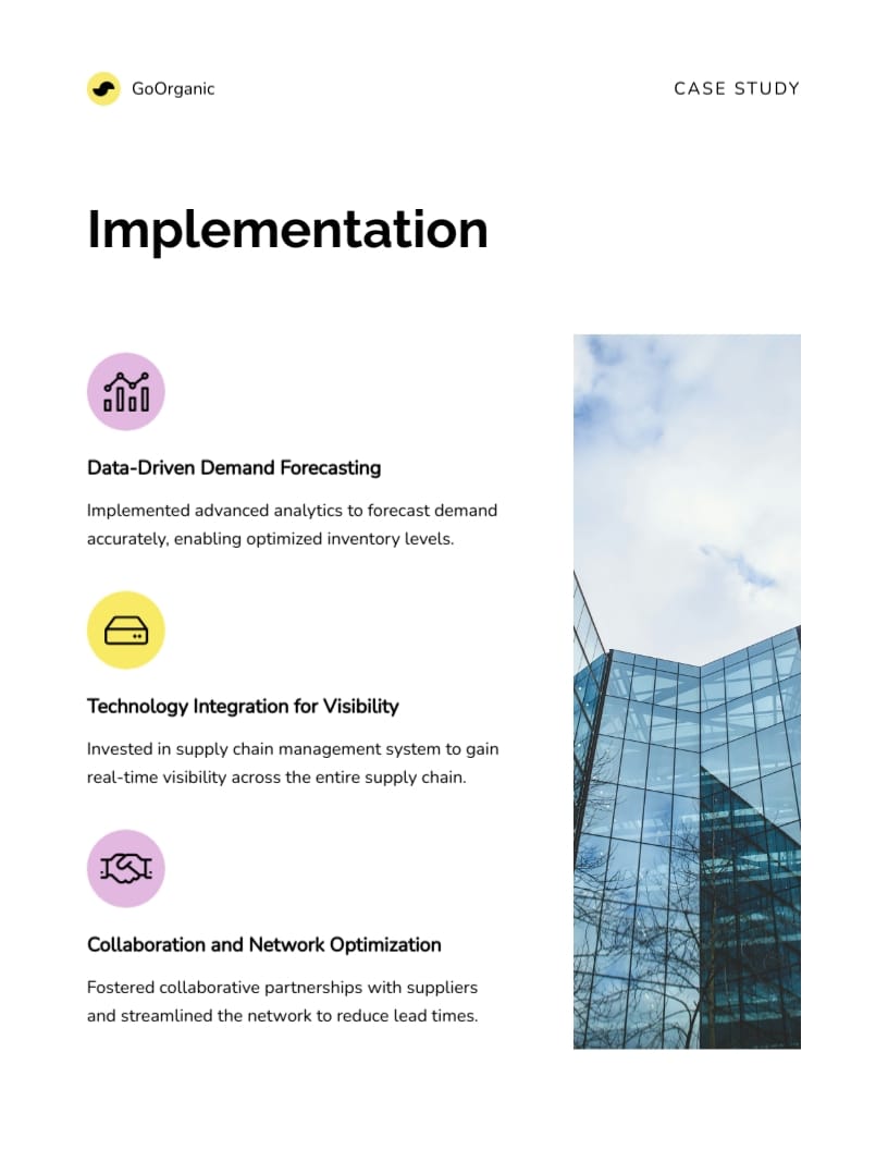 Supply Chain Case Study Template | Visme