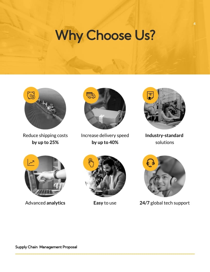 Supply Chain Management Proposal Template | Visme