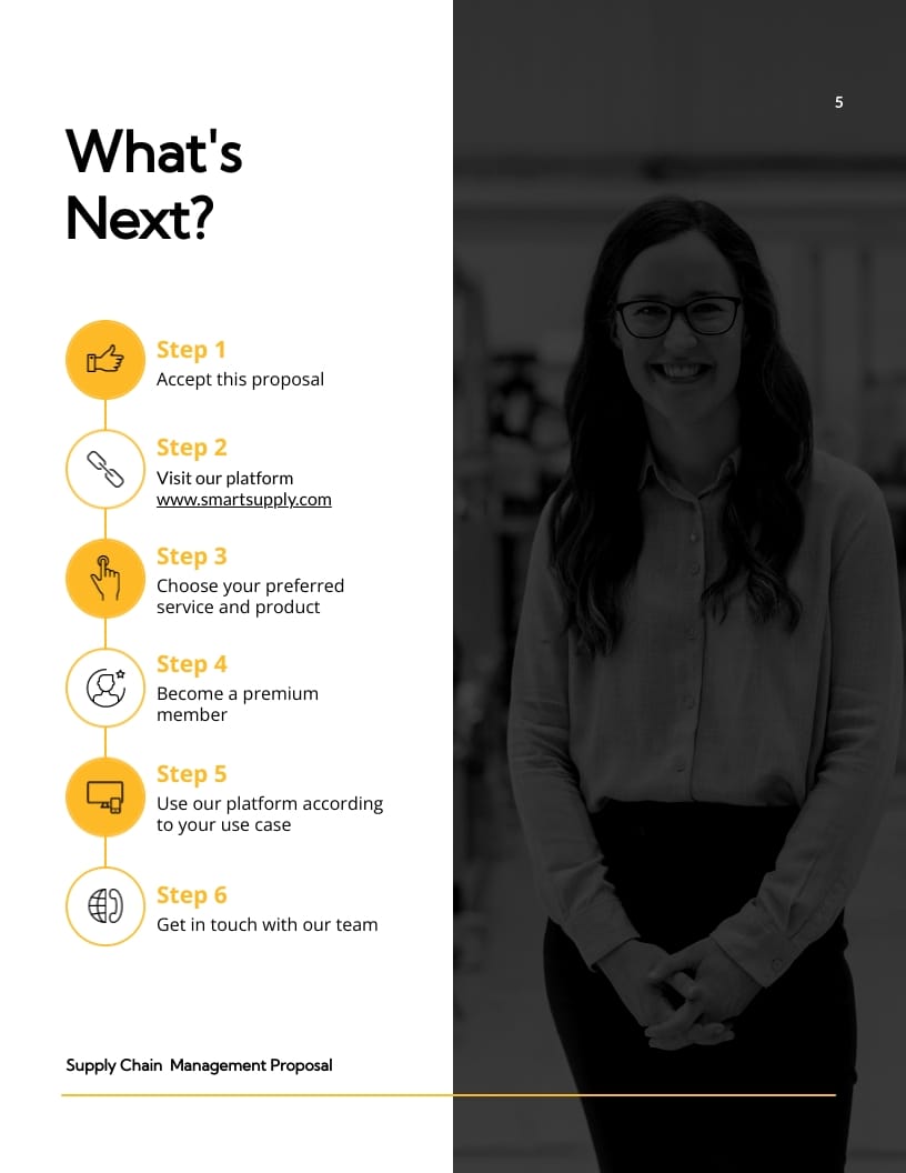 Supply Chain Management Proposal Template | Visme