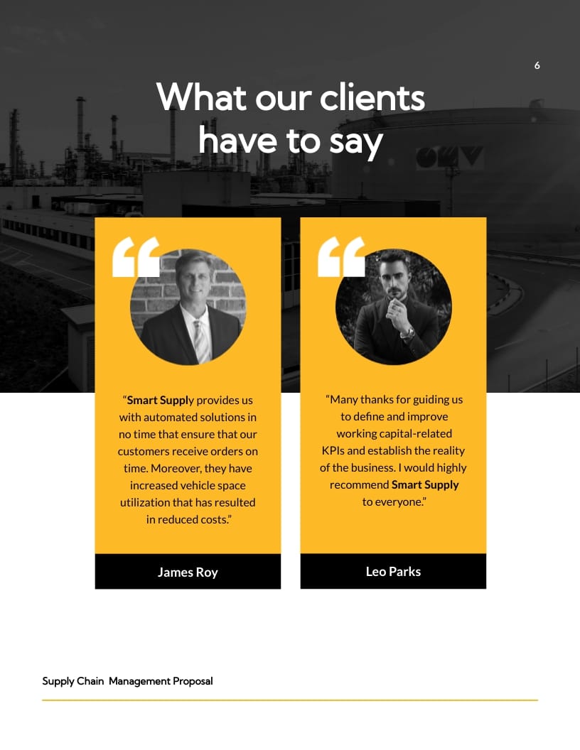 Supply Chain Management Proposal Template | Visme