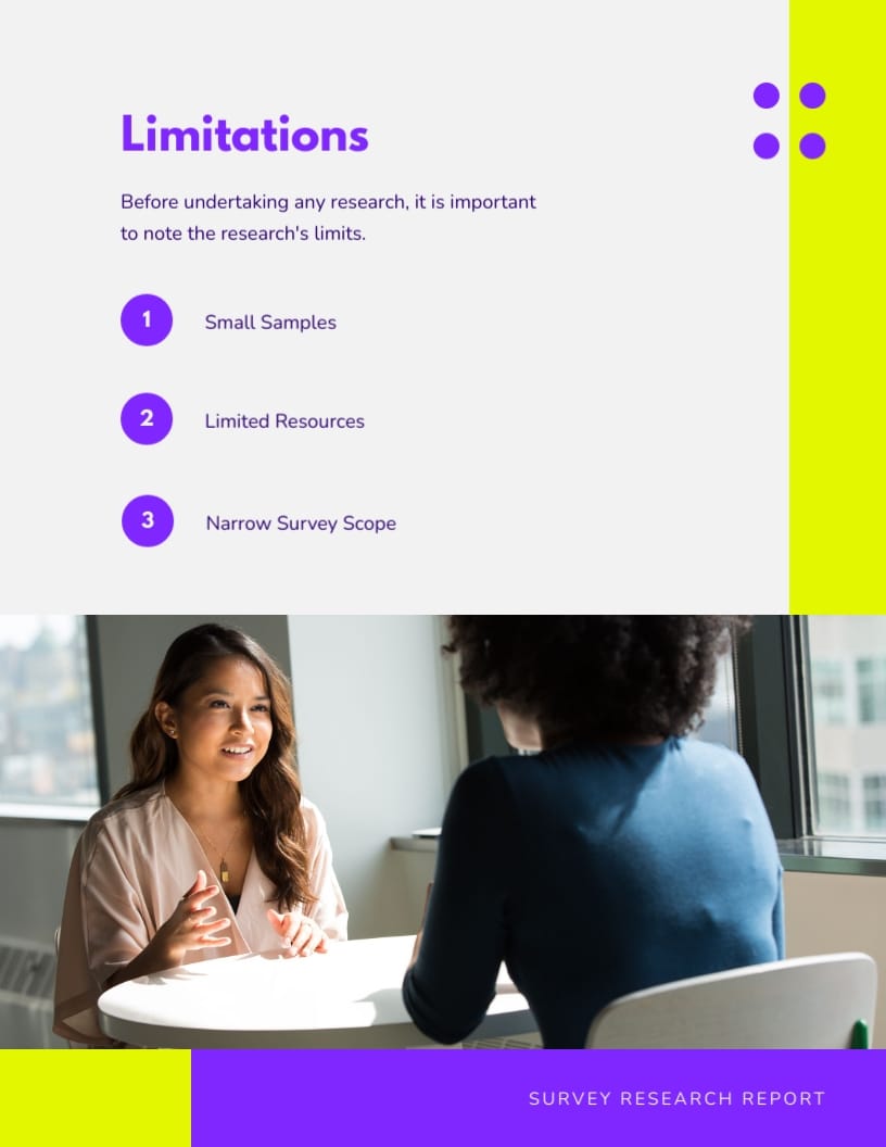 Survey Research Report Template | Visme