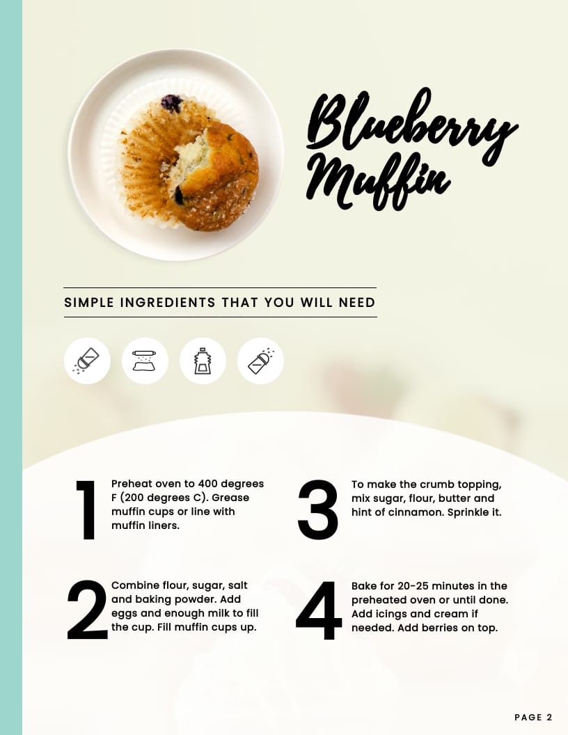 Sweets - Magazine Cover Template | Visme