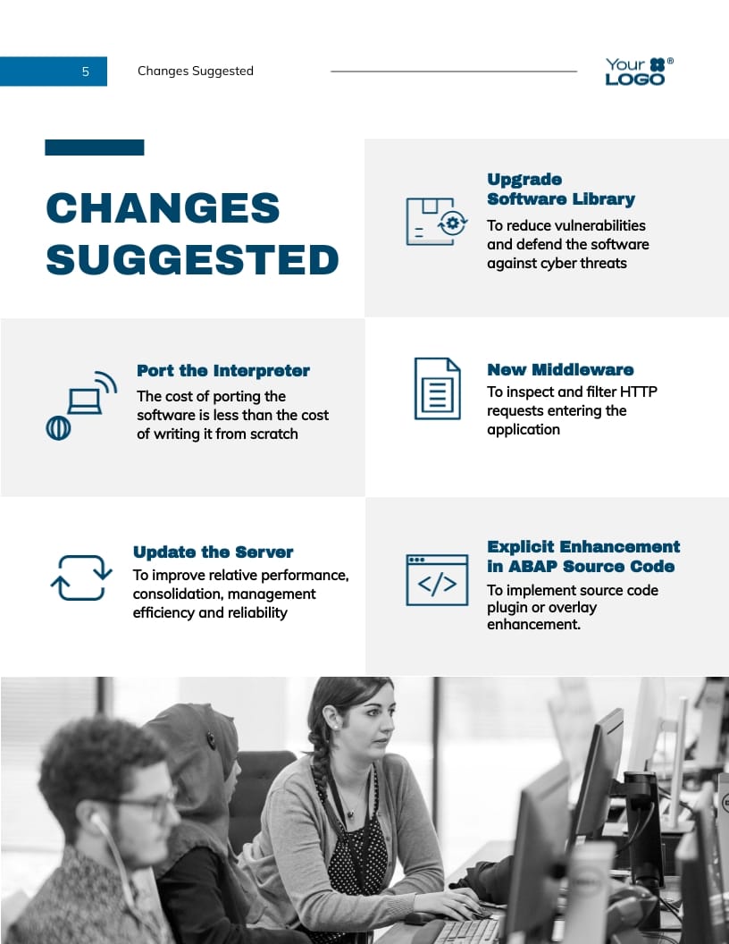 System Management Report Template | Visme