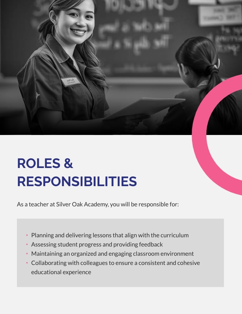 Teacher Training Manual Template | Visme