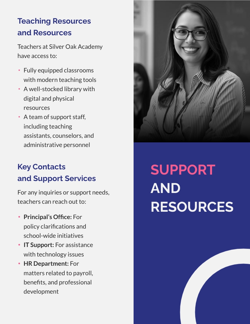 Teacher Training Manual Template | Visme