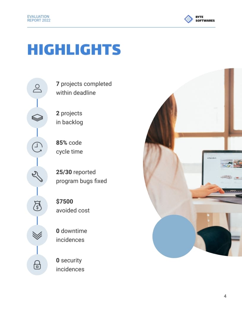 Team Evaluation Report Template | Visme