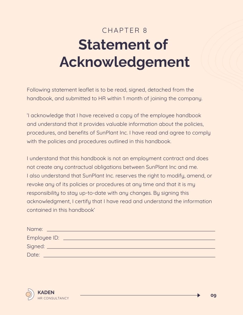 Tech Company Employee Handbook Template | Visme