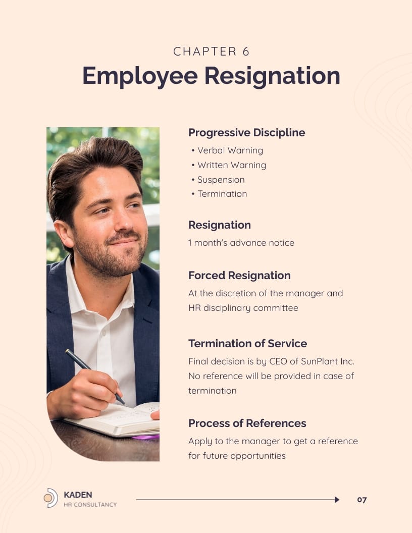 Tech Company Employee Handbook Template | Visme