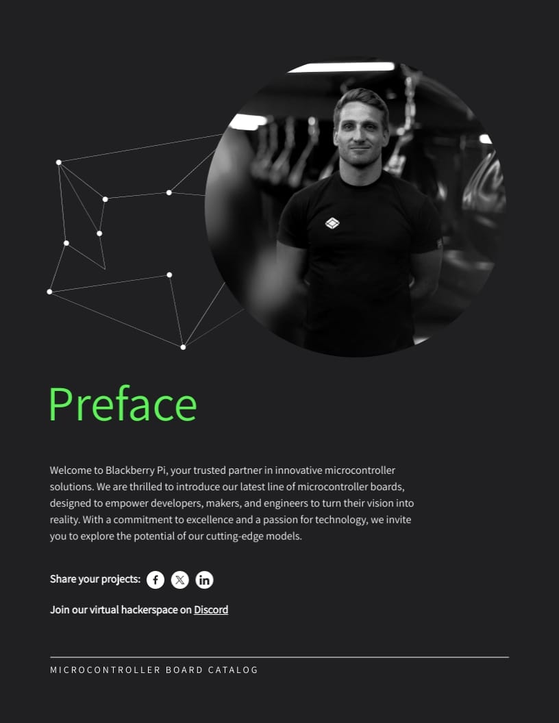 Tech Components Catalog Template | Visme