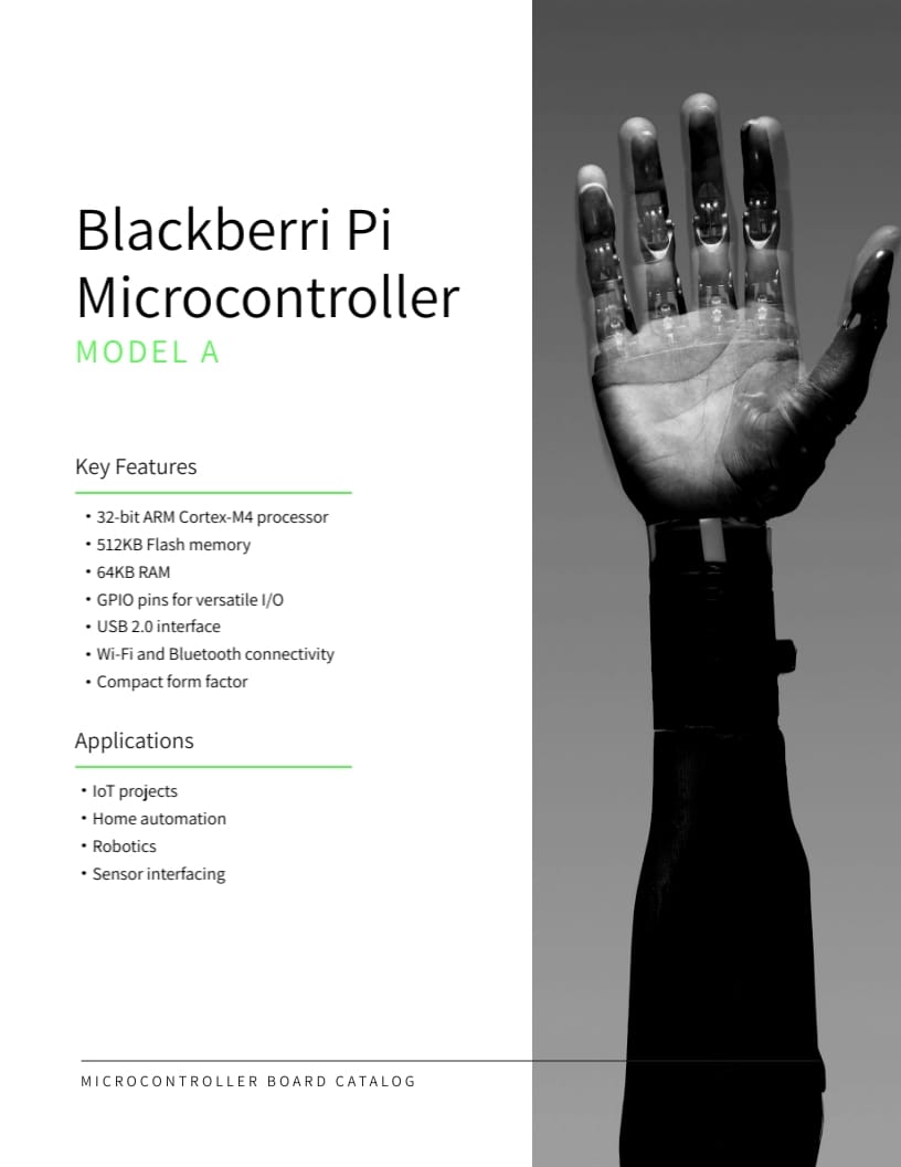 Tech Components Catalog Template | Visme