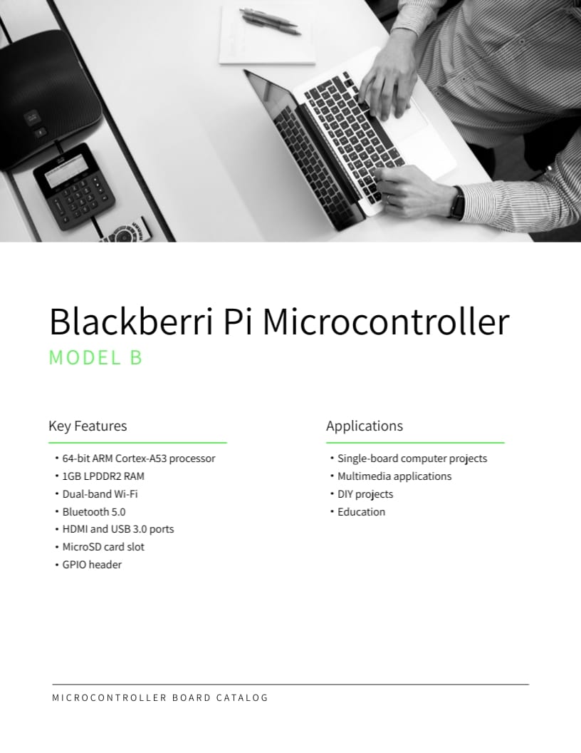 Tech Components Catalog Template | Visme