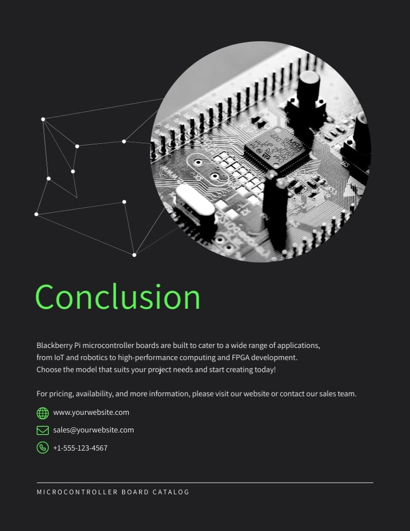 Tech Components Catalog Template | Visme