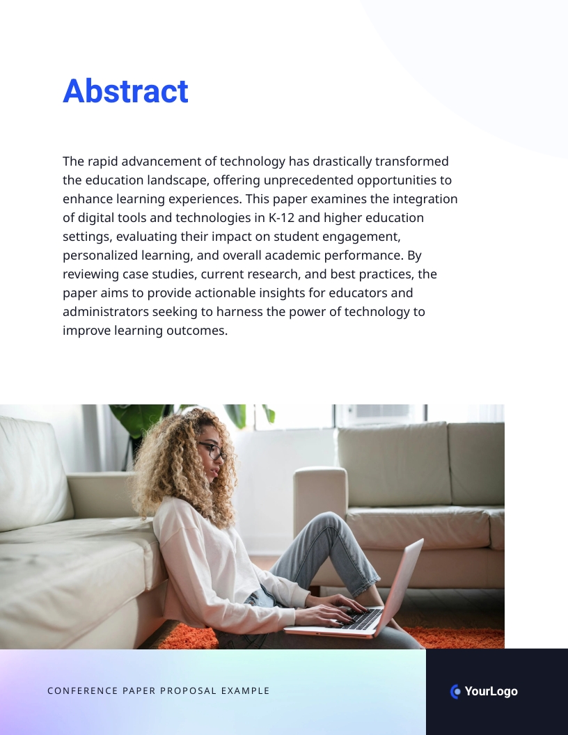 Tech Conference Paper Proposal Example Template | Visme