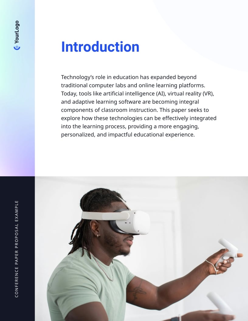 Tech Conference Paper Proposal Example Template | Visme